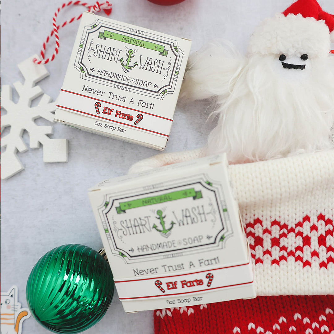 Shart Wash Soap - Elf Farts Oatmeal Spice | Natural Handmade Soap Gifts