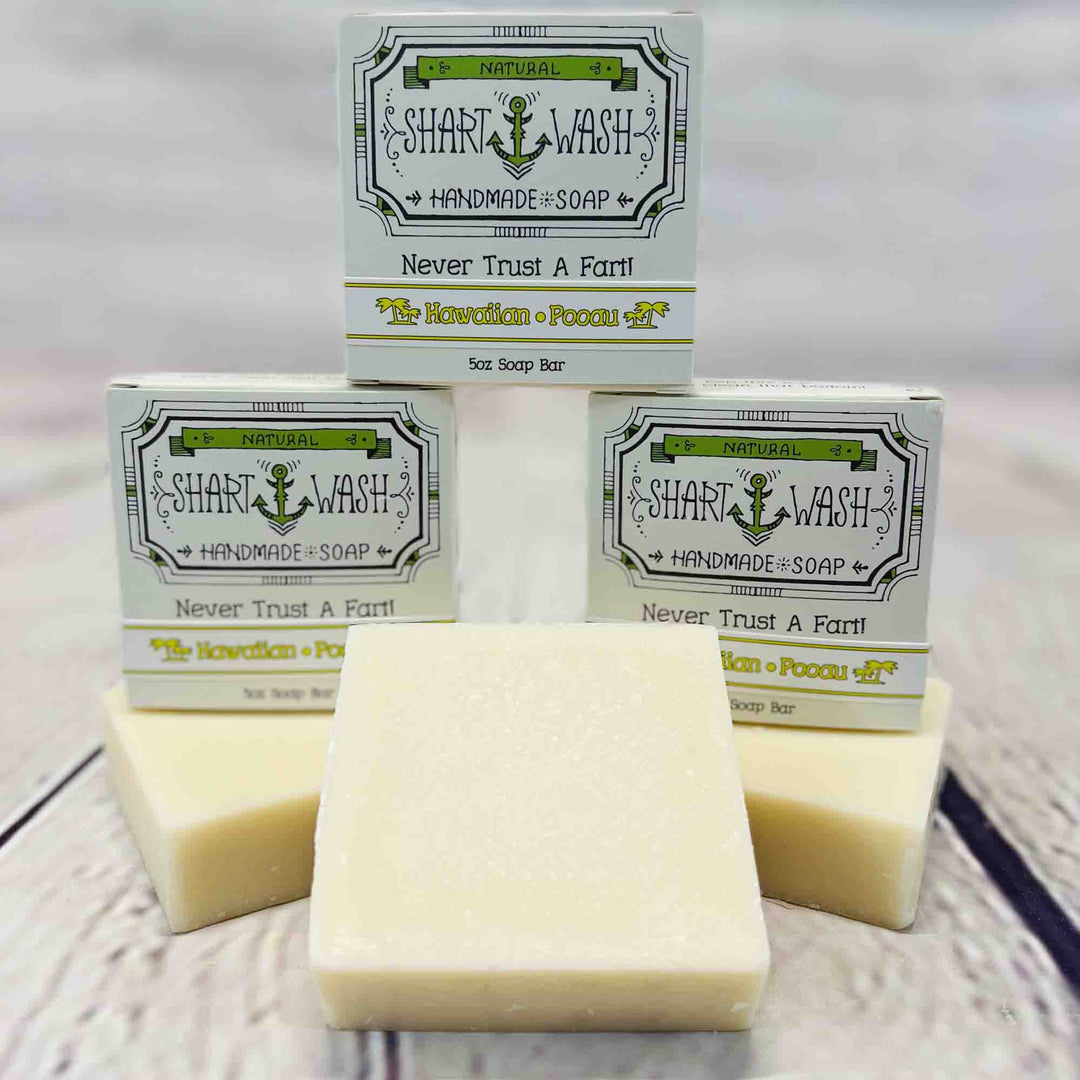 Shart Wash Soap - Hawaiian Pooau | Natural Handmade Soap Gifts
